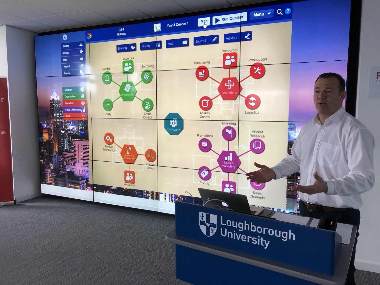 What are business simulation games?